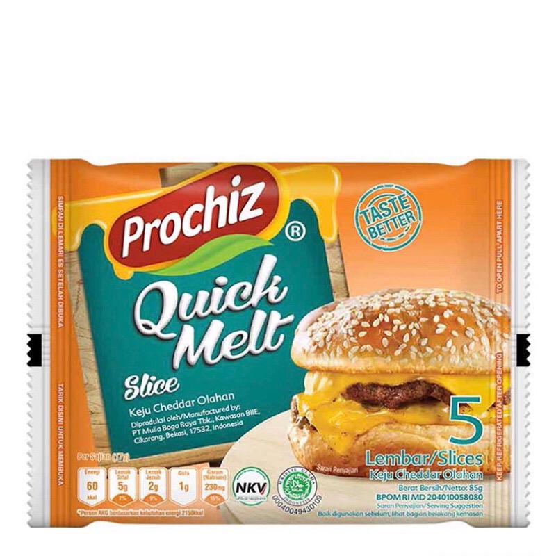 Jual Prochiz Quick Melt Slice 5s Keju Lembaran dengan Harga