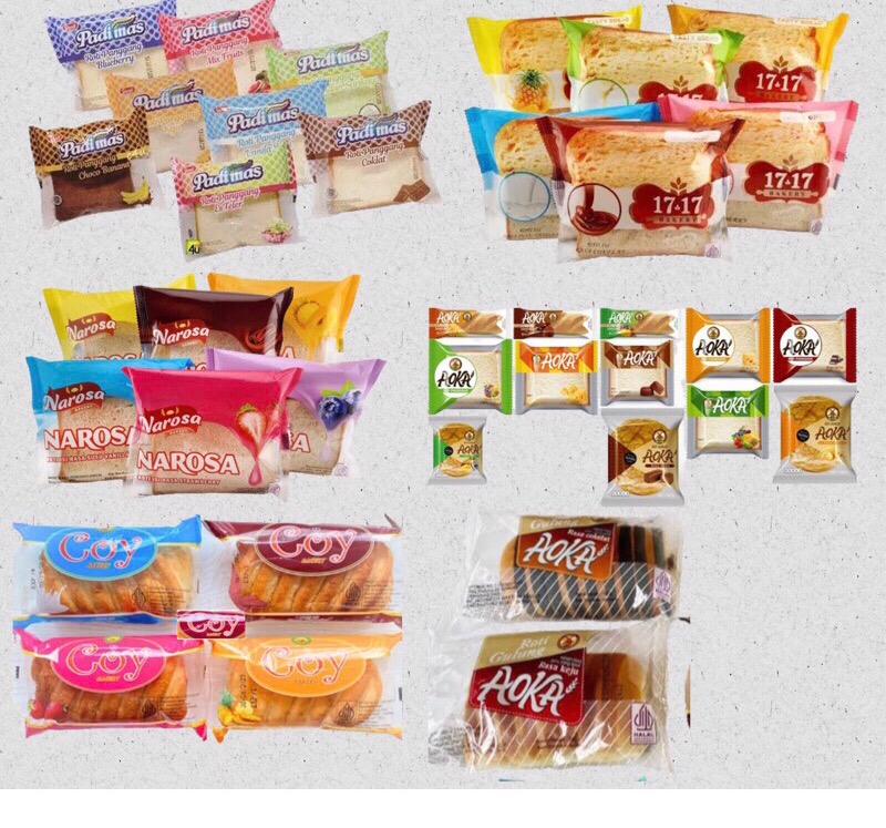 Jual Aneka Roti 2000an Narosa Coy Padimas Aoka Padi Mas 17.1
